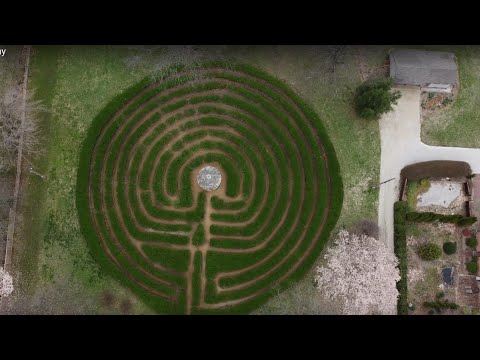 Hedge Maze. New Harmony Harmonist Labyrinth. New Harmony, IN. Celibacy ended the community.