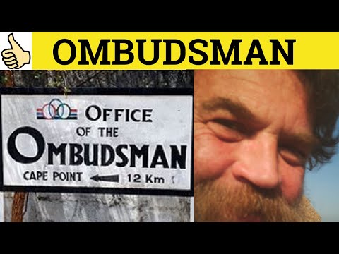 🔵 Ombudsman - Ombudsman Meaning - Ombudsperson - Examples - Legal English - Swedish in English