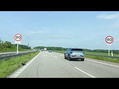 Driving in my car from Nørre Alslev to Bogø By in Denmark. 4K. 2160p. 04/06-2025