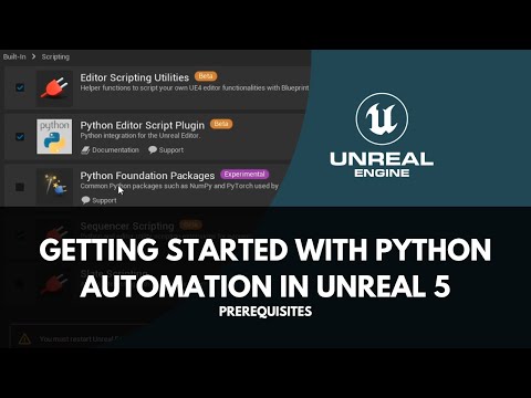Getting Started With Python Automation In Unreal Engine 5 - Initial Editor Setup