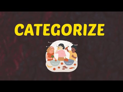 What Does CATEGORIZE Means || Meanings And Definitions in ENGLISH