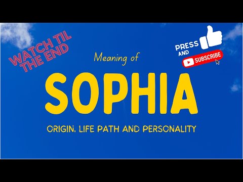 Meaning of the name Sophia. Origin, life path & personality.