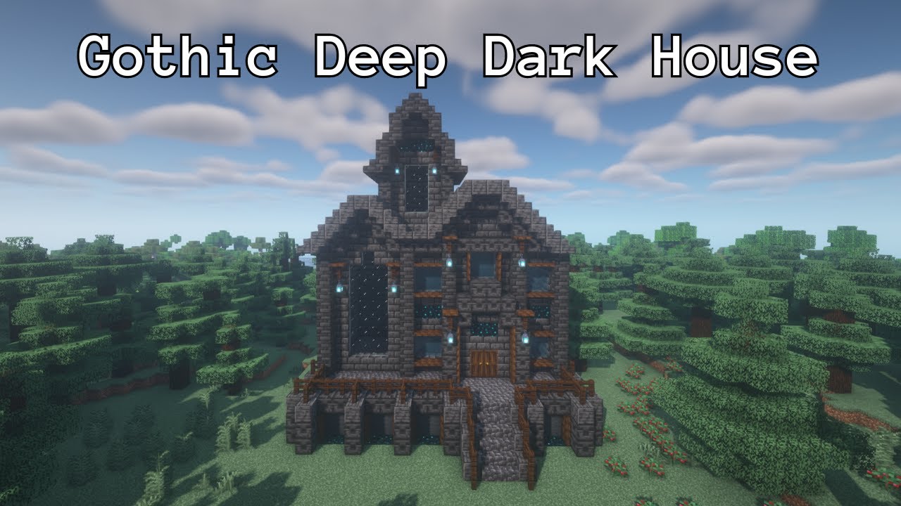 Minecraft | How to Build a Gothic Deep Dark House [1.21]