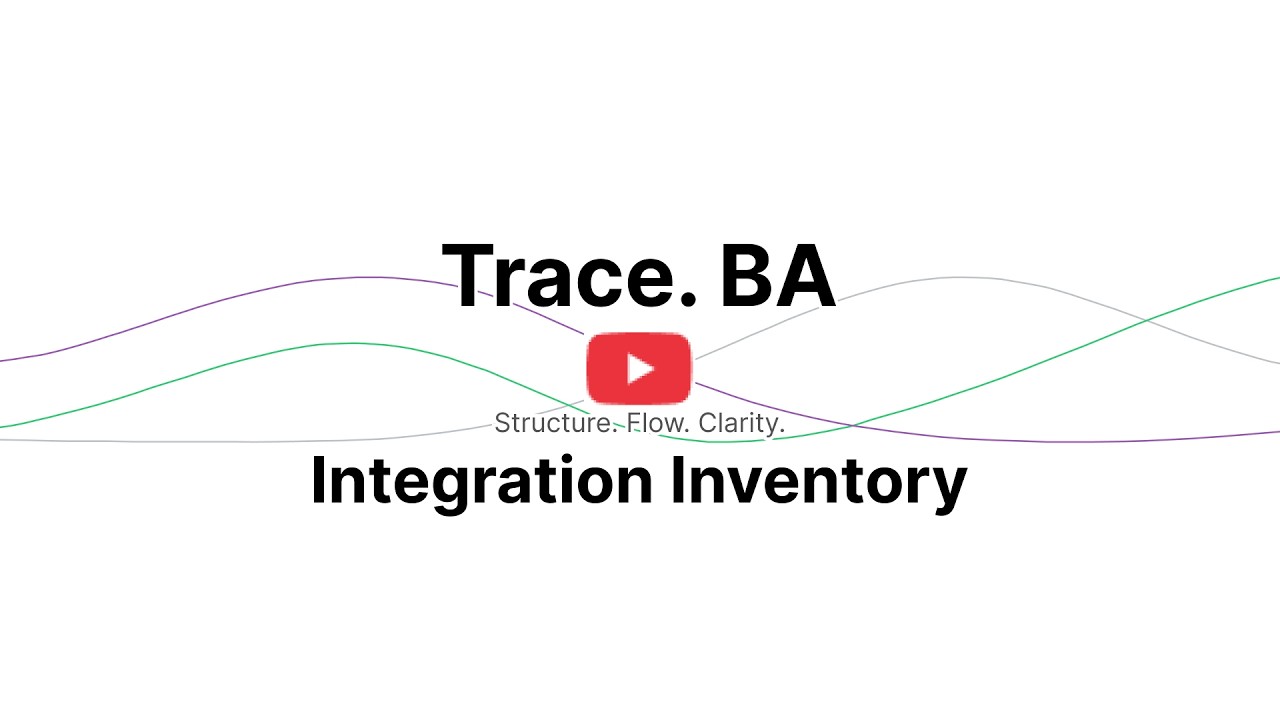 Trace. BA - Spotlight: Integration Inventory