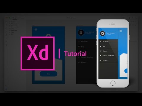 شرح Create a Working Sidebar Menu - Adobe Xd Tutorial معتمد - منصة معارف