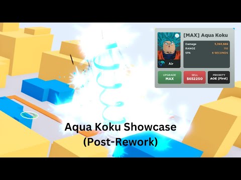 All Star Tower Defense Showcase: Aqua Koku (Post-Rework)