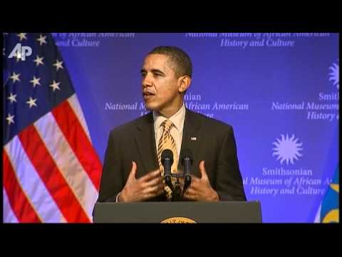 Obama Helps Break Ground on Black History Museum