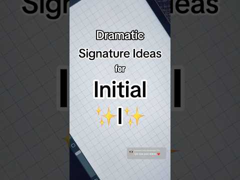 Dramatic Signature Ideas for “I” #shorts #letter #i #signature #viral #letra #art