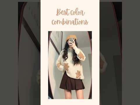 Best Color Combinations for girls💖 #aesthetic #outfitideas #colorcombination