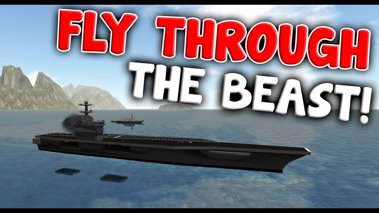 Flying Boat + Flying Through USS BEAST!  -  Simple Planes