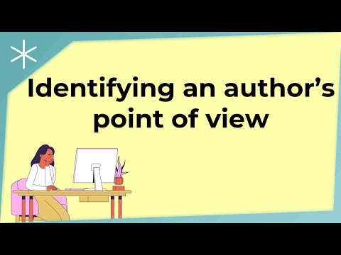 Identifying an author's point of view
