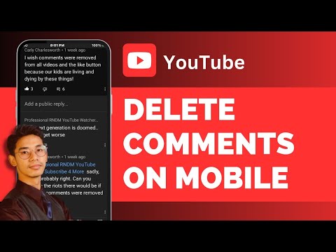 How To Delete Comments On YouTube Mobile 2024 !