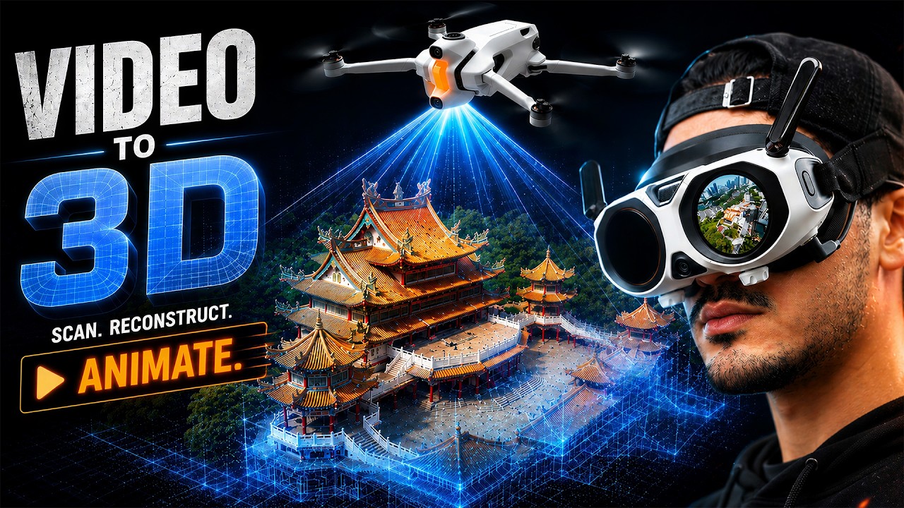 This 360° Drone Makes INSANE 3D Scans | Antigravity A1 & Gaussian Splatting Workflow