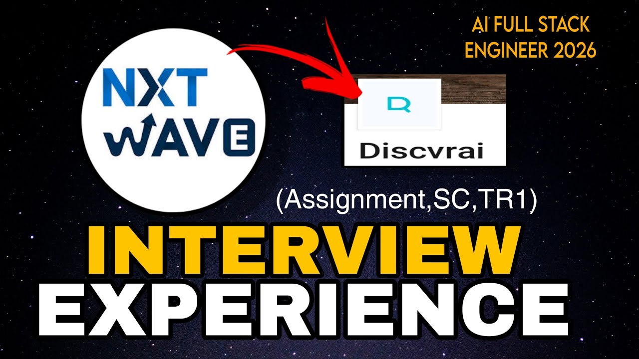 Discvr AI Interview Experience | Nxtwave | AI Full Stack Engineer | 2026
