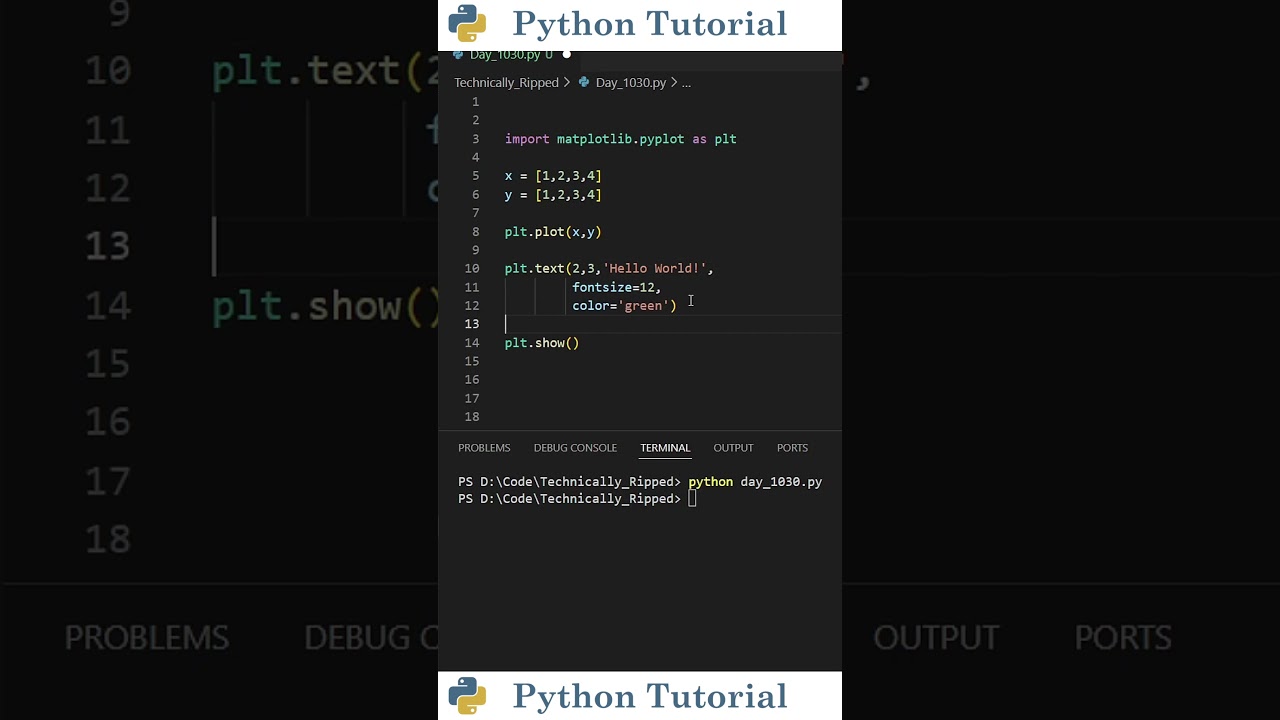How to Add Text to a Matplotlib Plot | Python Tutorial