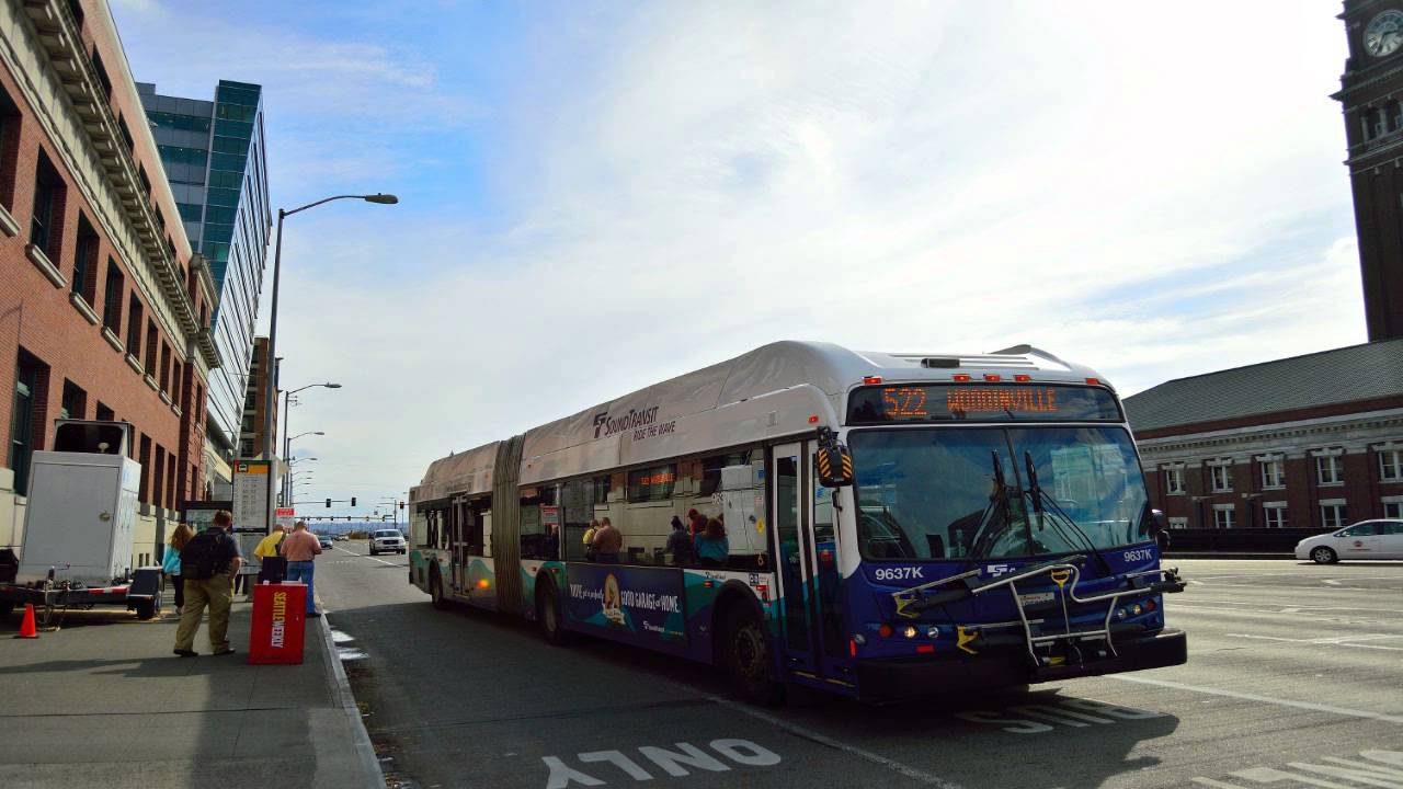 Sound Transit 2010 New Flyer DE60LFR Hybrid 9637 [ Audio Recording ]