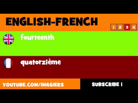 FROM ENGLISH TO FRENCH = fourteenth