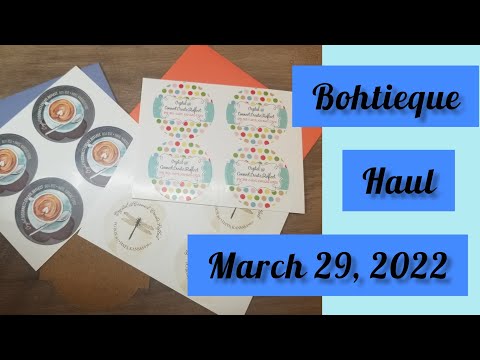 Bohtieque Haul | Return Address Labels | March 29, 2022