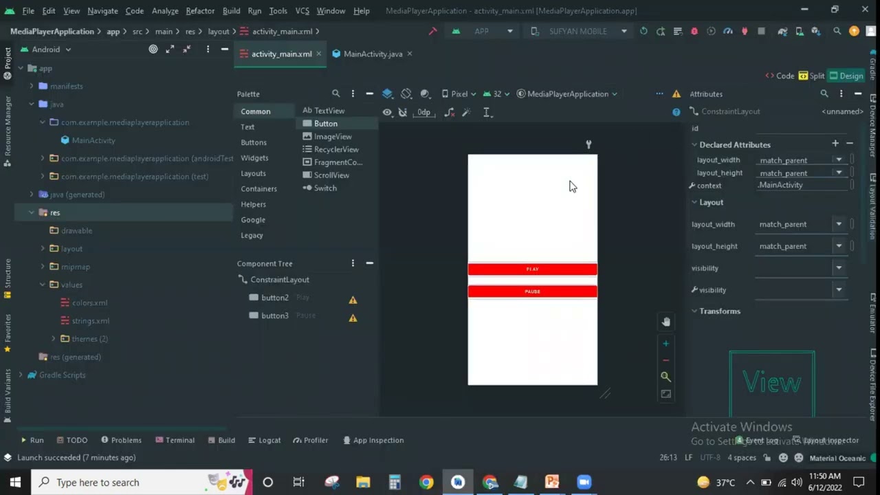 How to Play a Sound File Using the MediaPlayer Class - Android Studio Tutorial #mediaplayer  android