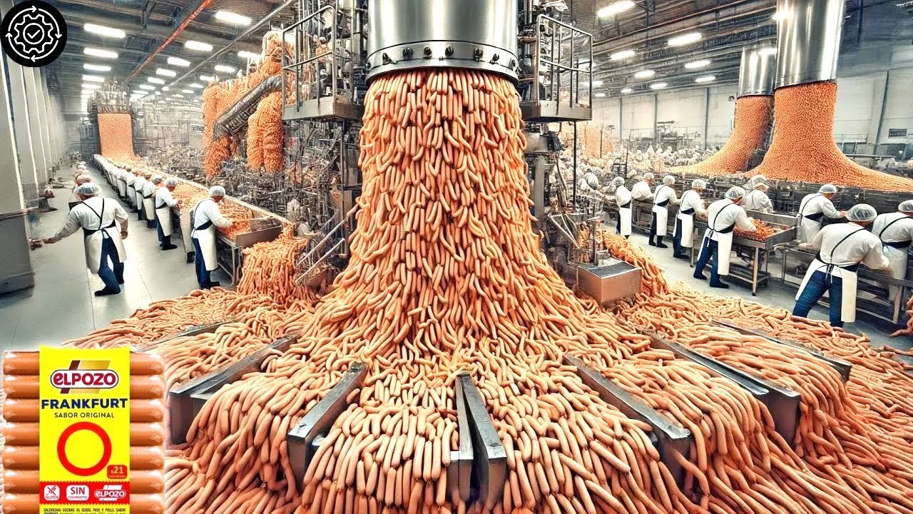 How Millions of Sausages Are Made in a Factory | Sausage Production Process