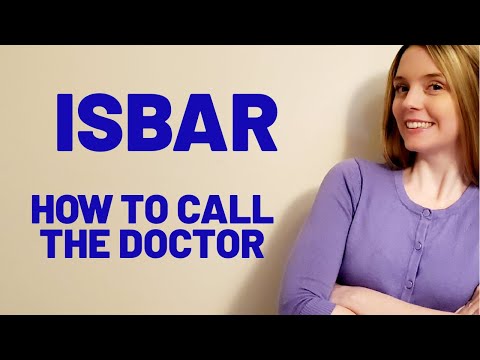 HOW TO GIVE AN ISBAR
