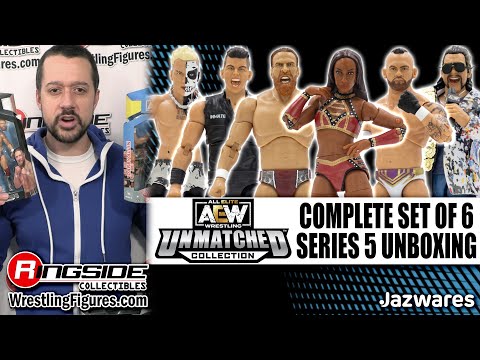 Ringside Collectibles Unboxing: AEW Unmatched 5 Complete Set Wrestling Action Figures by Jazwares!