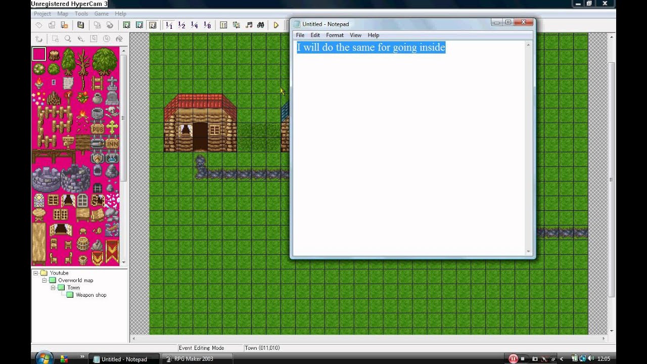 RPG Maker 2003 Tutorial - Events part 1