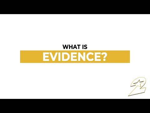 What does evidence mean?