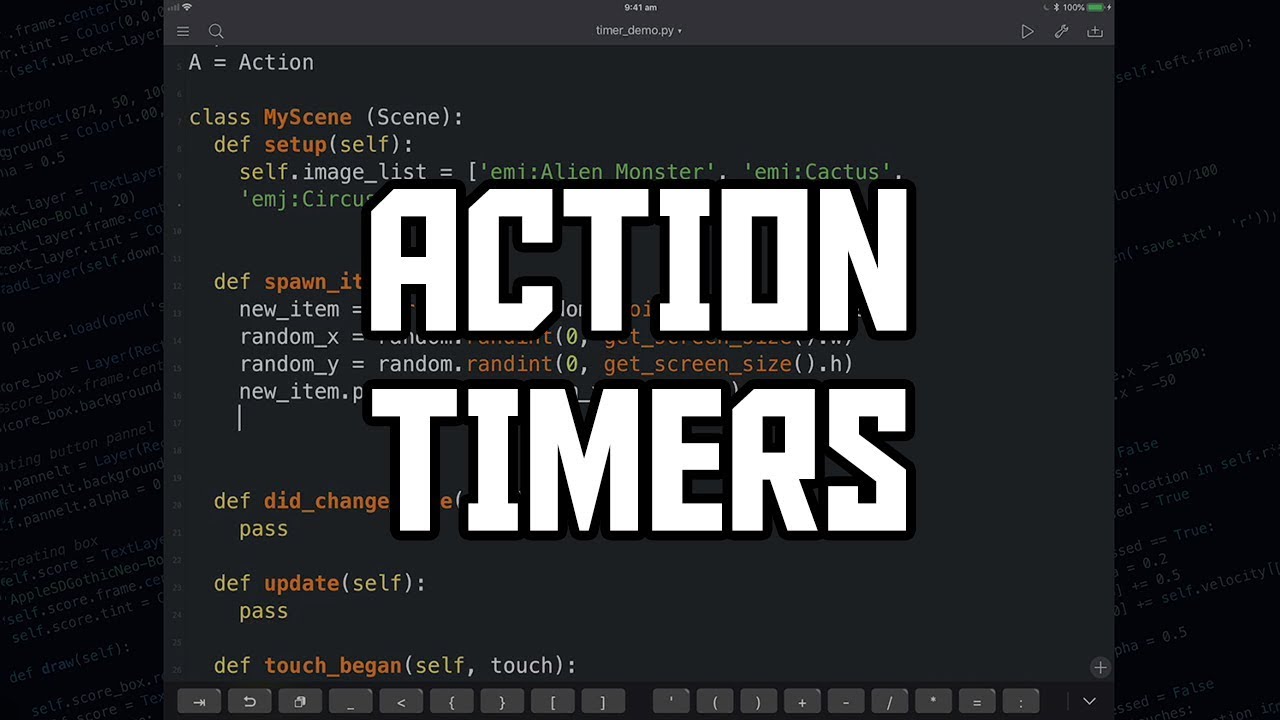Action Timers In Python