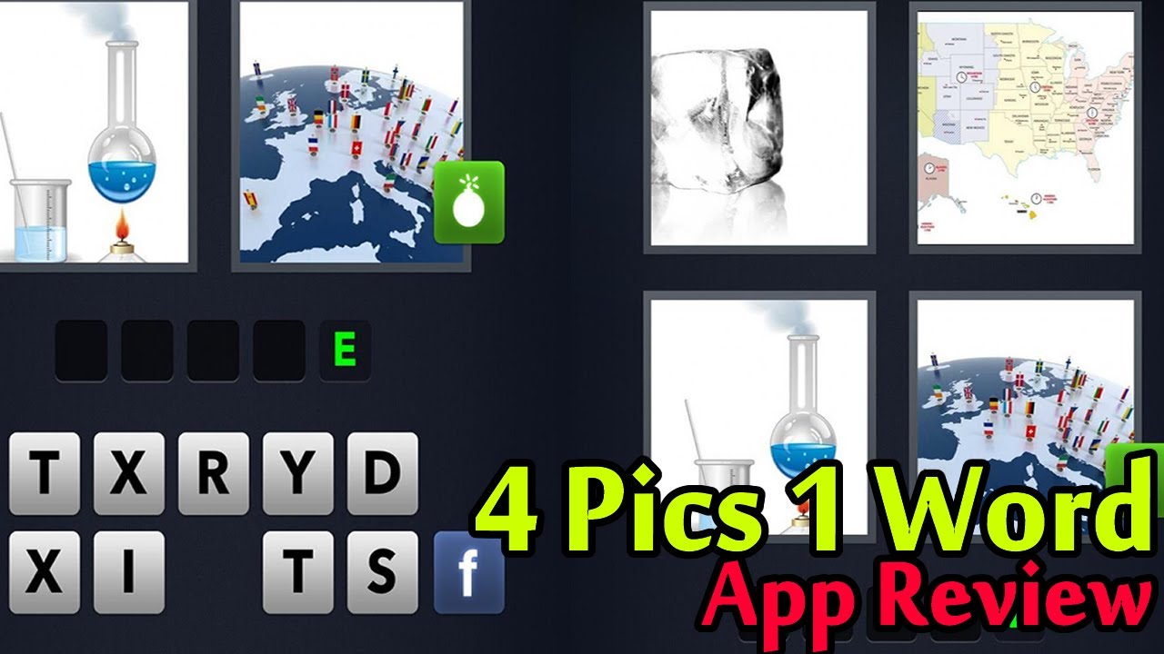 4 Pics 1 Word App Review for iOS & Android