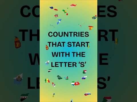 COUNTRIES THAT START WITH THE LETTER ‘S’