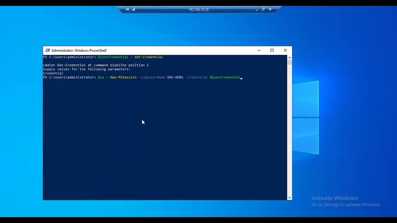 Step By Step: Remotely connect to another computer using PowerShell