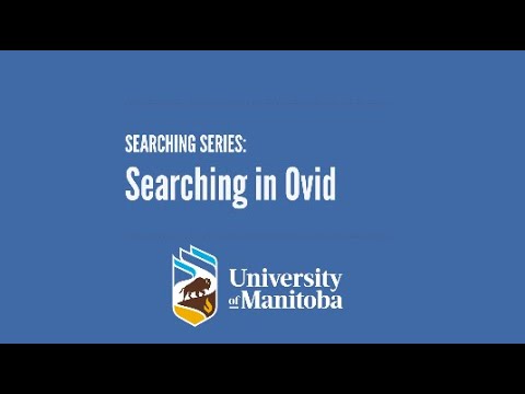 Searching in Ovid (Medline, Embase, IPA, Global Health, and PsycInfo)