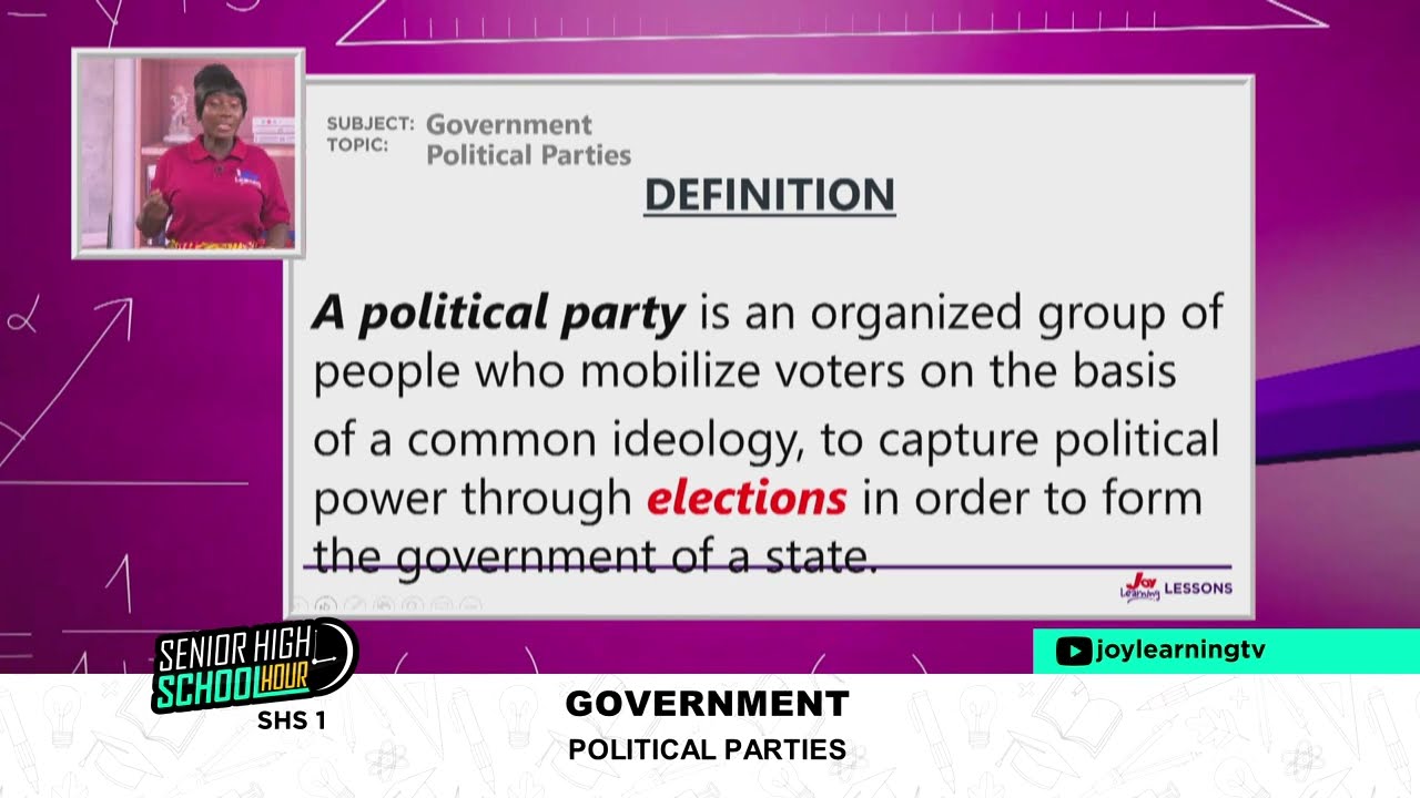 SHS 1 - Government -  Political Parties