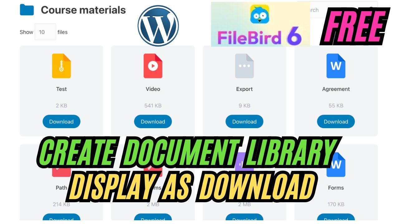 How To Create a Document Library in WordPress FileBird 2024