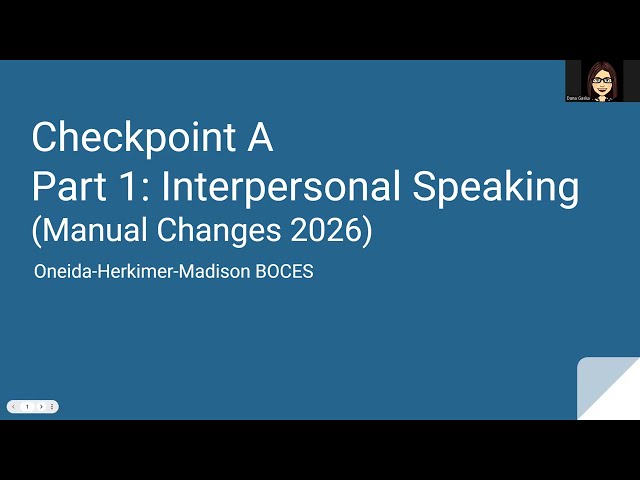 Understanding the Updates to the Checkpoint A Manual for Interpersonal ...