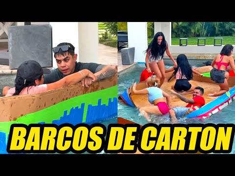 CONSTRUYEN BARCOS DE CARTÓN Y EL QUE NO SE HUNDA GANA $10,000 😱 | La Casa de los Cuernudos (cap 15)