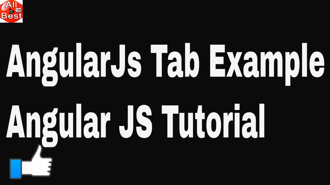 AngularJs Tab Example
