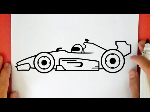 HOW TO DRAW A FORMULA 1 RACE CAR