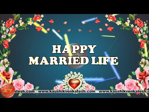 Happy Married Life Wishes, Wedding Day Status, Greetings, Animation, Messages, Quotes
