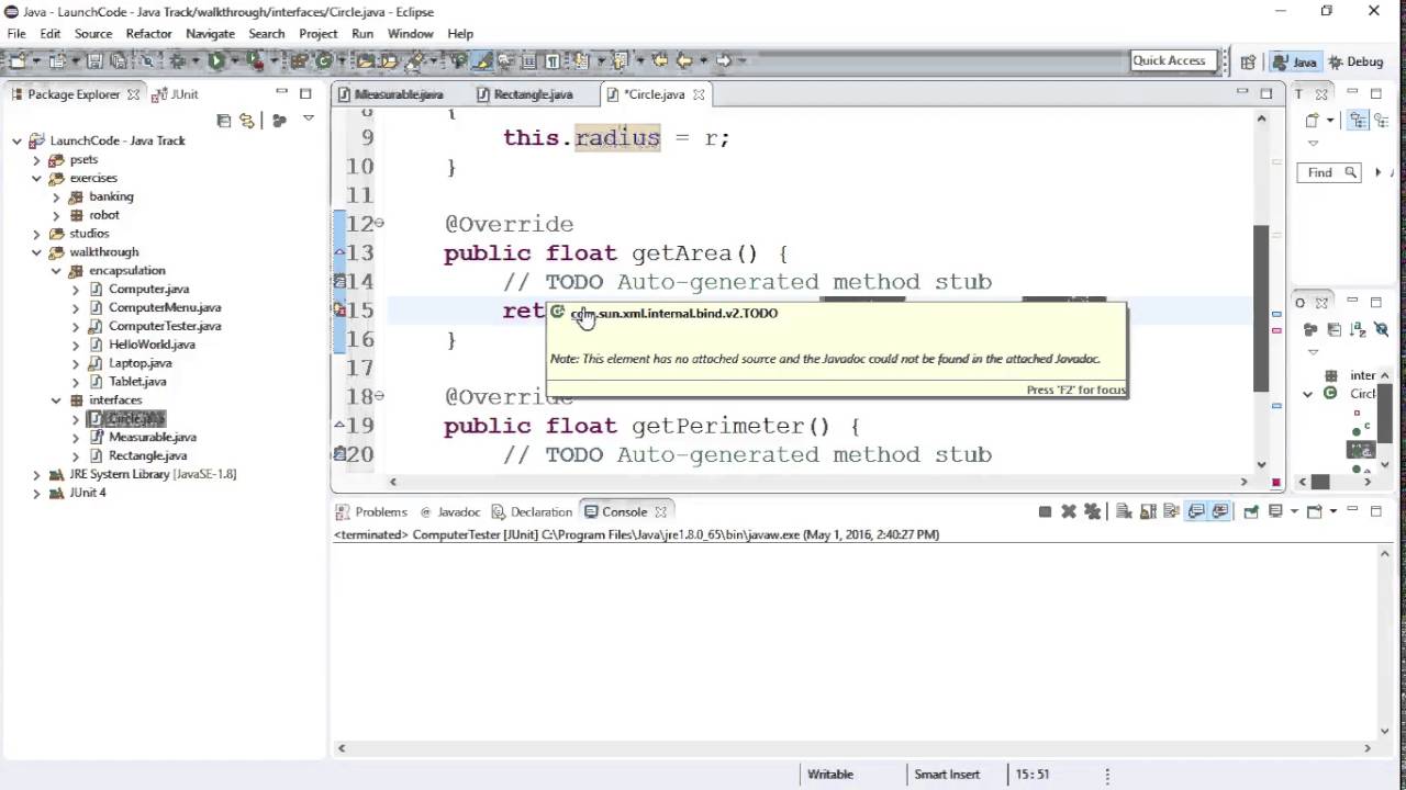 LaunchCode Java Track - Interfaces