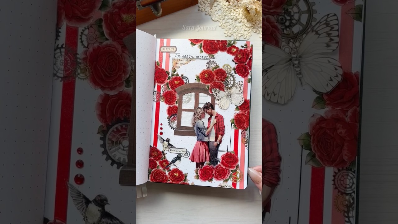 ASMR Romantic Rose Love Journaling