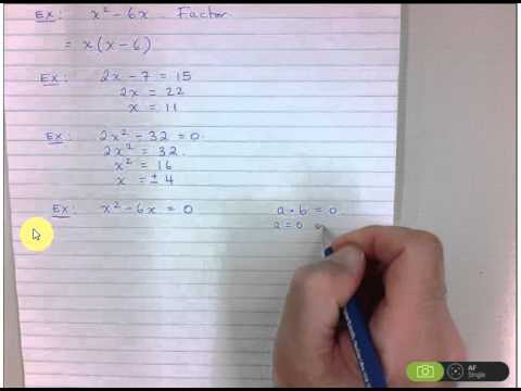 Grade 10/9 Why Factor