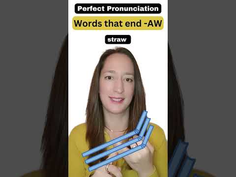 Pronunciation MISTAKE! - English words that end -AW #shorts