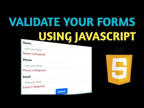 Form Validation using JavaScript for Beginners | HTML CSS | JavaScript Tutorial