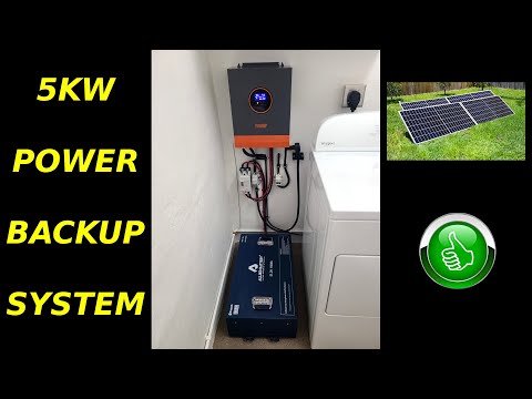 5KW LiFePO4 Emergency Power Backup System With Solar Array ~ OFF GRID