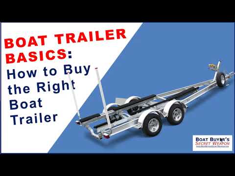 Learn Boat Trailer Basics, How to Buy the Right #Boat Trailer on Used Boats or #Boat Dealer