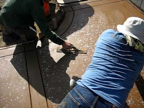 Egald Construction & Concrete #10 - Rock Salt Finish Application