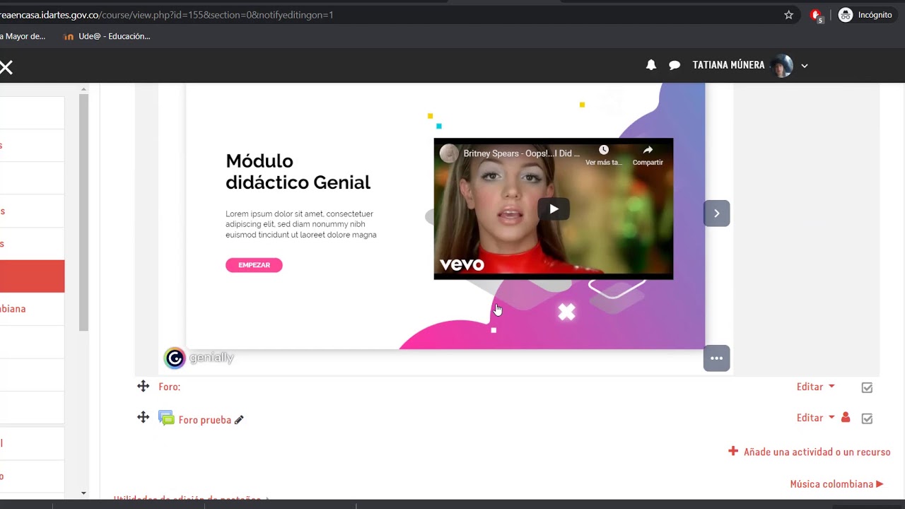 Tutorial incluir Genially en Aula Virtual