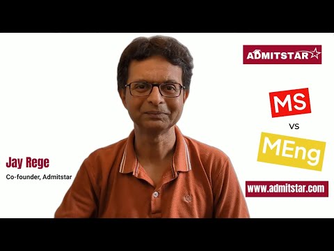 MS vs MEng at US Universities - What's the difference?